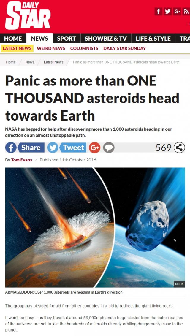 Nasa Panic They Just Announced 1000 Asteroids Are Heading Towards